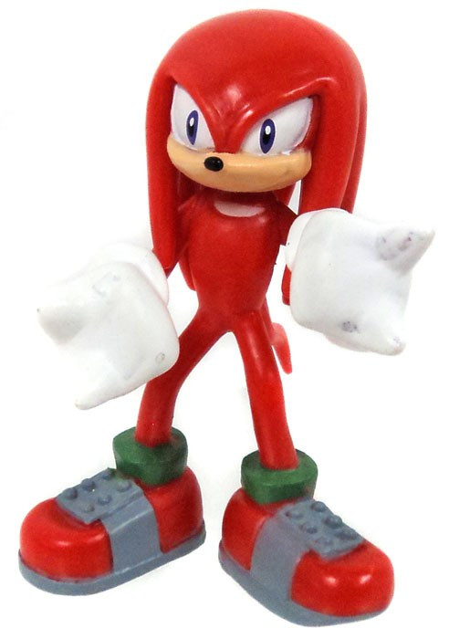 Sonic The Hedgehog Gacha Buildable Figures Knuckles 2.5 Mini Figure ...