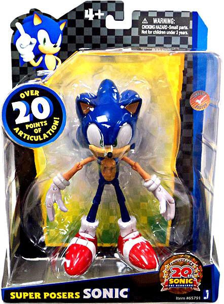 Sonic The Hedgehog 20th Anniversary Super Posers Sonic Action Figure ...