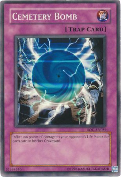 YuGiOh Soul of the Duelist Single Card Common Cemetary Bomb SOD-EN059 ...