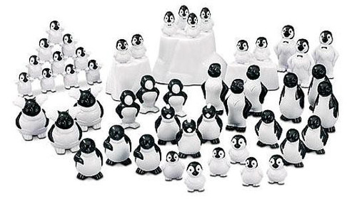 Happy Feet Bucket of Penguins Icebergs Think Way - ToyWiz