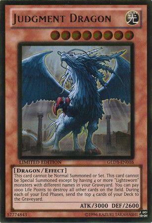 YuGiOh Trading Card Game Gold Series 3 Single Card Gold Rare Judgment ...