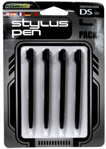 Nintendo Nintendo DS Stylus Pen 4-Pack Black Komodo - ToyWiz