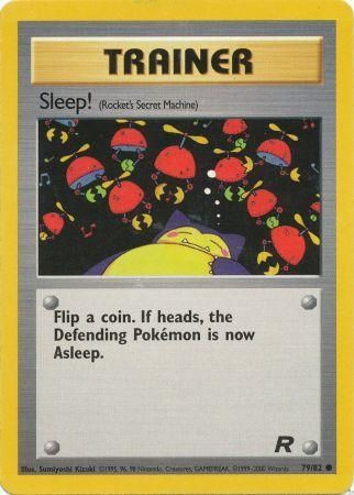 Pokemon Team Rocket Single Card Common Sleep 79 - ToyWiz