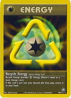 Pokemon Neo Genesis Single Card Rare Recycle Energy 105 - ToyWiz