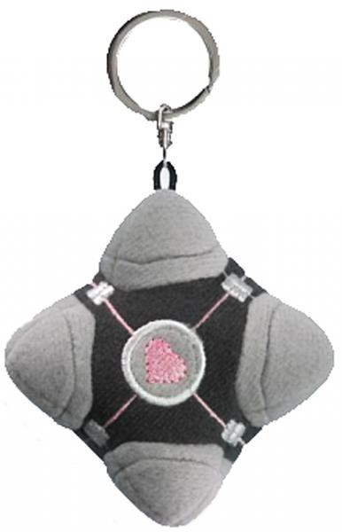 Portal 2 Companion Cube Plush Keychain Original Version Crowded Coop ...