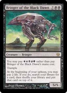 Magic The Gathering Fifth Dawn Single Card Rare Bringer of the Black ...
