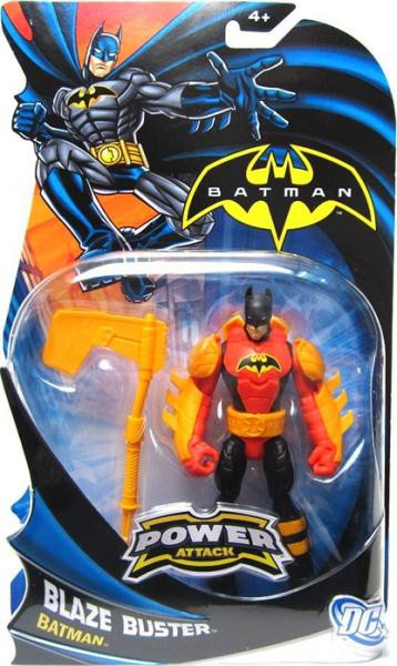 Batman Power Attack Batman Action Figure Blaze Buster Mattel Toys - ToyWiz