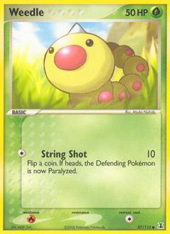 Pokemon EX Delta Species Single Card Common Weedle 87 - ToyWiz