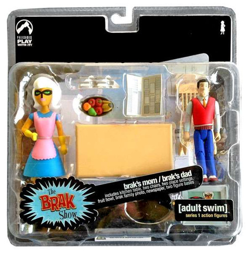 Adult Swim The Brak Show Series 1 Mom Dad Action Figure 2-Pack ...