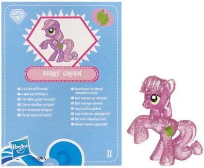 My Little Pony Series 3 Glitter Berry Green 2 PVC Figure Hasbro Toys ...