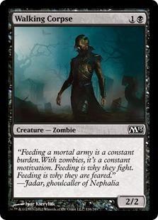 Magic The Gathering 2013 Core Set Single Card Common Walking Corpse 116 ...