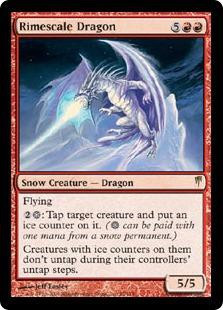 Magic The Gathering Coldsnap Single Card Rare Rimescale Dragon 95 - ToyWiz