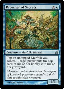 Magic The Gathering Lorwyn Single Card Uncommon Drowner of Secrets 58 ...