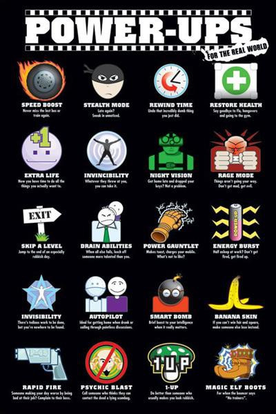Pop Culture Power Ups For The Real World Poster Pyramid Entertainment ...