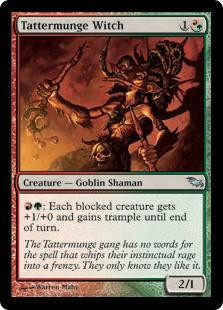 Magic The Gathering Shadowmoor Single Card Uncommon Tattermunge Witch ...
