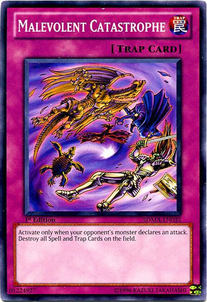 YuGiOh Structure Deck Marik Single Card Common Malevolent Catastrophe ...