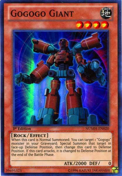 YuGiOh Number Hunters Single Card Super Rare Gogogo Giant NUMH-EN020 ...