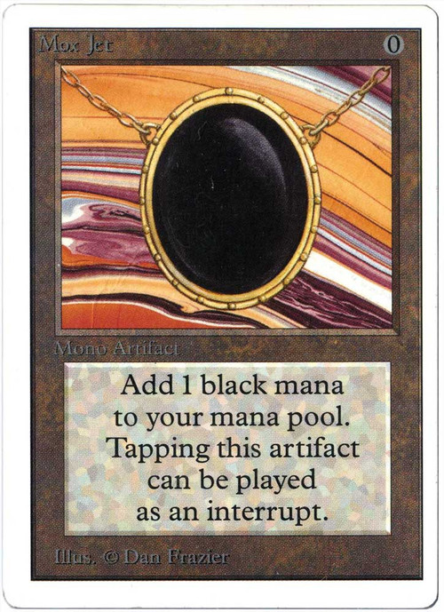 Magic The Gathering Unlimited Single Card Rare Mox Jet - ToyWiz