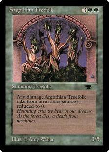 Magic The Gathering Antiquities Single Card Common Argothian Treefolk ...