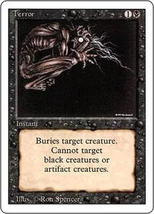 Magic The Gathering Revised Single Card Common Terror 132 - ToyWiz