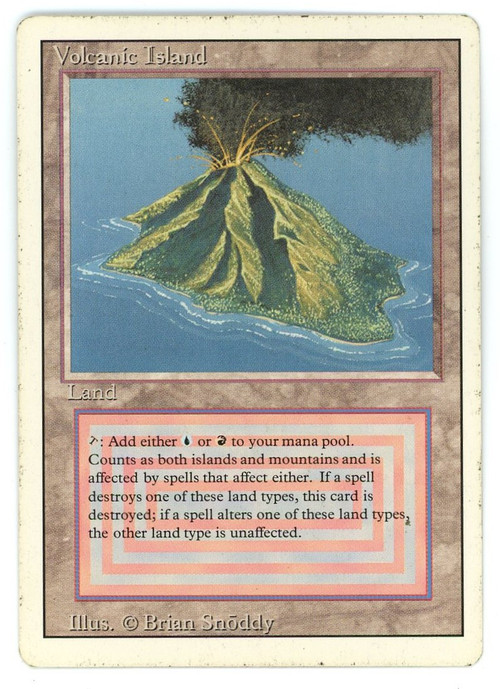 Magic The Gathering Revised Single Card Rare Volcanic Island 291 ...