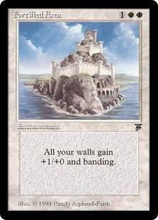 Magic The Gathering Legends Single Card Uncommon Fortified Area - ToyWiz