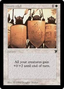 Magic The Gathering Legends Single Card Uncommon Shield Wall - ToyWiz