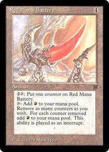Magic The Gathering Legends Single Card Uncommon Red Mana Battery - ToyWiz