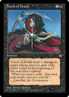 Magic The Gathering Ice Age Single Card Common Touch of Death 167 - ToyWiz
