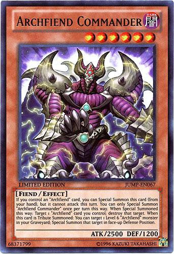 YuGiOh Shonen Jump Single Card Ultra Rare Archfiend Commander JUMP ...