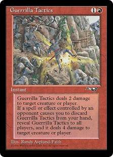 Magic The Gathering Alliances Single Card Common Guerrilla Tactics ...