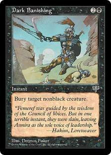 Magic The Gathering Mirage Single Card Common Dark Banishing - ToyWiz