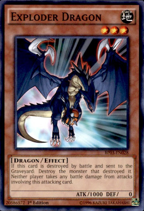 YuGiOh Battle Pack 3 Monster League Single Card Common Exploder Dragon BP03-EN028 - ToyWiz