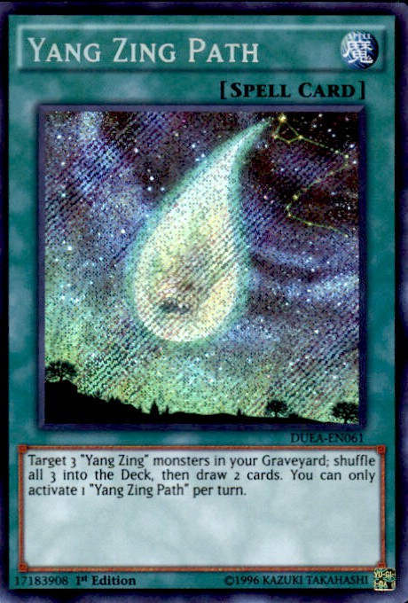 YuGiOh Duelist Alliance Single Card Secret Rare Yang Zing Path DUEA ...