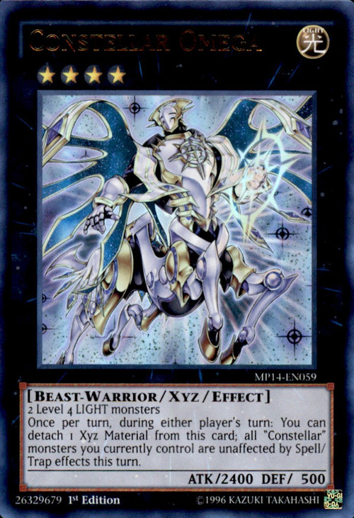 YuGiOh 2014 Mega Tin Single Card Ultra Rare Constellar Omega MP14-EN059 ...