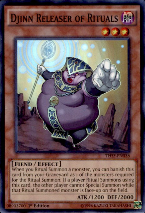 YuGiOh The Secret Forces Single Card Super Rare Djinn Releaser of ...
