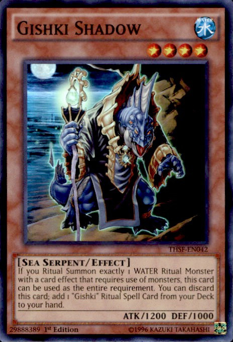 YuGiOh The Secret Forces Single Card Super Rare Gishki Shadow THSF ...