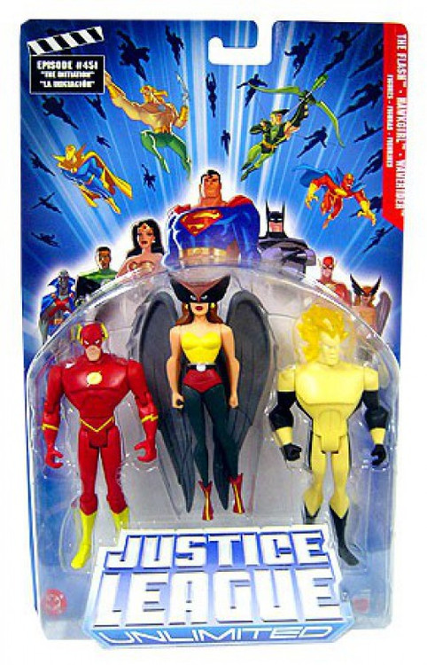 Justice League Unlimited Series 4 Hawkgirl, Flash Waverider Action ...