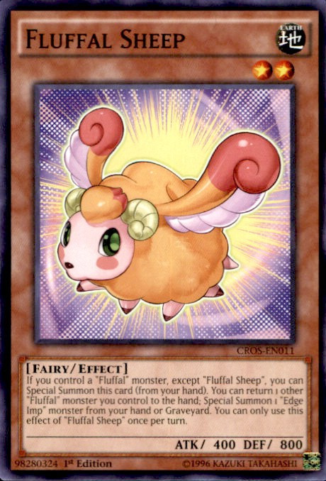 YuGiOh Crossed Souls Single Card Common Fluffal Sheep CROS-EN011 - ToyWiz
