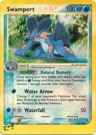 Pokemon EX Ruby Sapphire Single Card Rare Swampert 23 - ToyWiz