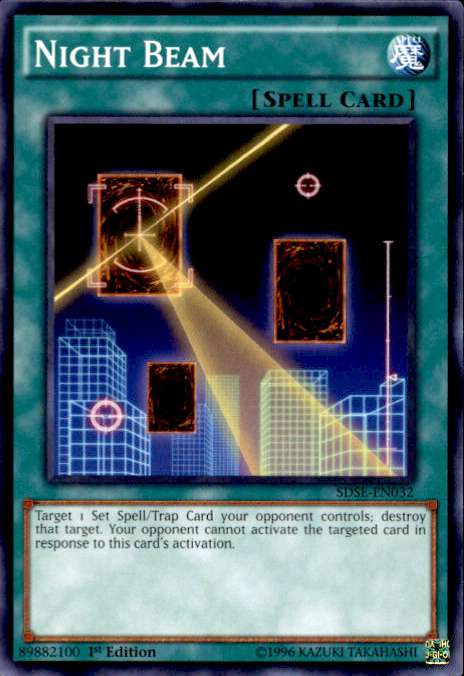 YuGiOh Synchron Extreme Structure Deck Single Card Common Night Beam ...