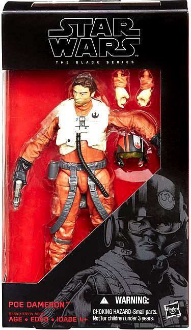 Star Wars The Force Awakens Black Series Poe Dameron 6 Action Figure 6 Inch Hasbro ToyWiz