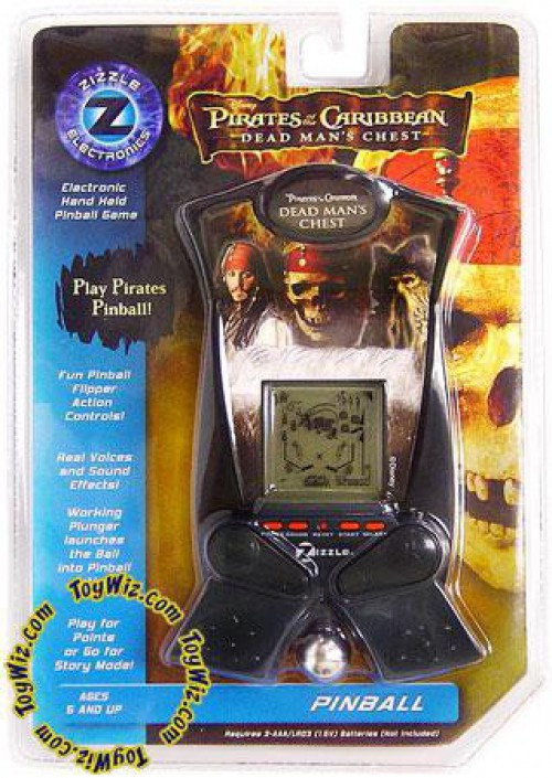 Pirates of the Caribbean Dead Mans Chest Hand Held Arcade Pinball ...