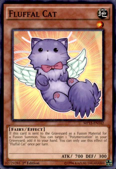 YuGiOh 2015 Mega-Tin Mega Pack Single Card Common Fluffal Cat MP15 ...