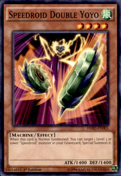 YuGiOh High-Speed Riders Single Card Common Speedroid Double Yoyo HSRD ...