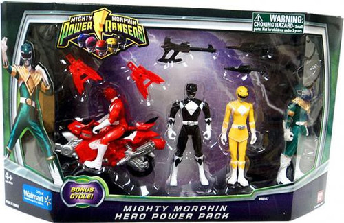 Power Rangers Mighty Morphin Mighty Morphin Hero Power Pack Exclusive ...