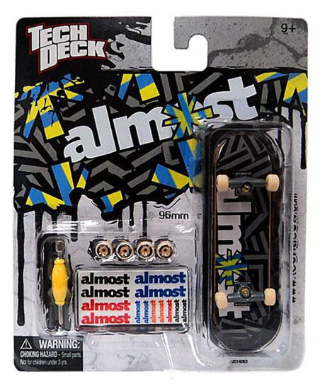 Tech Deck Almost 96mm Mini Skateboard Yellow Blue Spin Master - ToyWiz