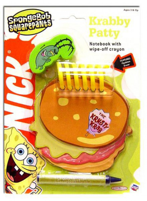 Spongebob Squarepants Krabby Patty Notebook Activity Set Jakks Pacific ...