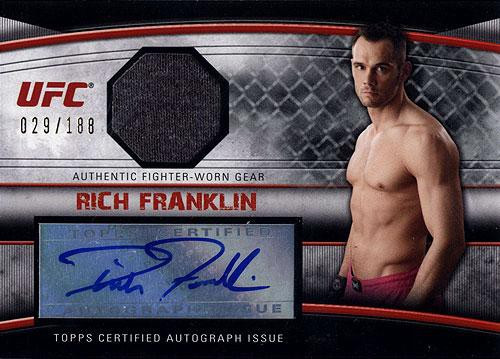 UFC Topps UFC 2010 Knockout Single Card Autograph Relic Rich Franklin ...