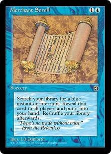 Magic The Gathering Homelands Single Card Common Merchant Scroll - ToyWiz
